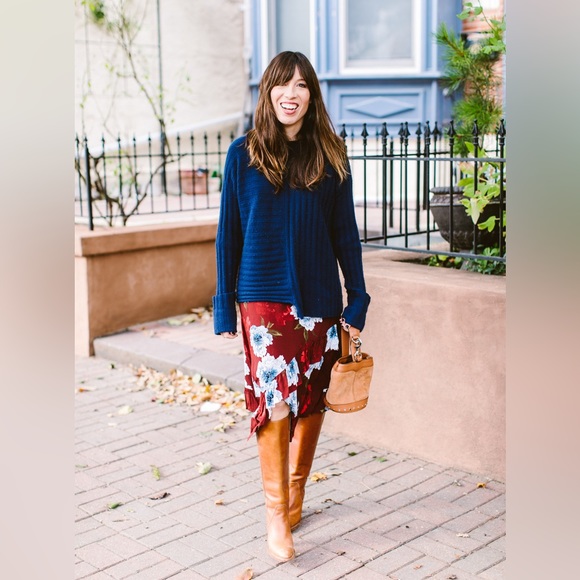 Frye | Shoes | Vintage 96s Frye Real Leather Cognac Black Label Knee High Tall Heeled Boot ...